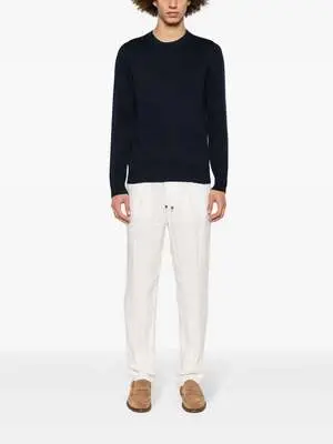 Brunello Cucinelli Garment-dyed Linen Gabardine Leisure Fit Trousers - Multicolor