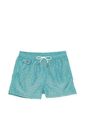 Kiton Geometric Print Swimsuit Multicolor