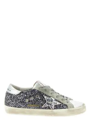 GOLDEN GOOSE Superstar Sneakers With Metallic And Glitter Details