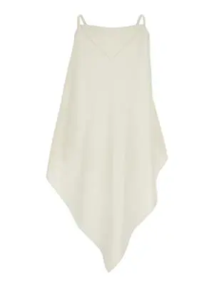Balenciaga Asymmetric Silk Blend Top