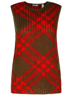 Burberry Checked Vests For Women