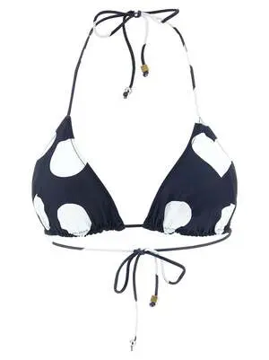 Jacquemus Le Haut De Plage Triangle Bikini Top - Blue