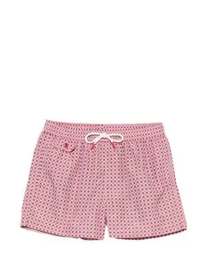 Kiton Geometric Print Swim Shorts - Multicolor
