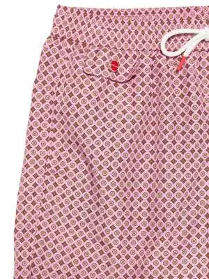 Kiton Geometric Print Swim Shorts - Multicolor