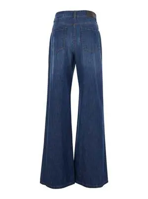 Brunello Cucinelli Five-pocket Denim Jeans With Faded Effect - Multicolor