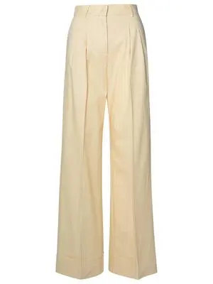 Andamane The Attico Nathalie Wool Blend Trousers - Cream