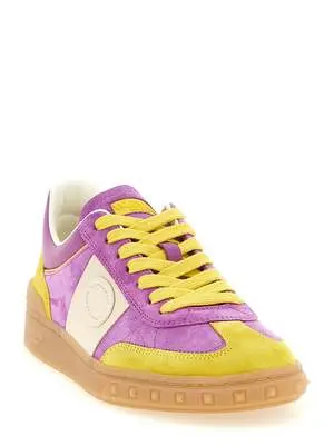 Valentino Garavani Upvillage" Sneakers In Suede And Calf Leather - Multicolor