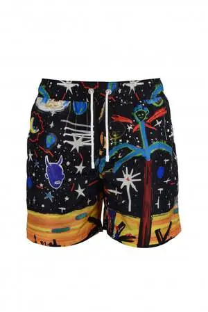 Palm Angels Graphic Print Swim Shorts