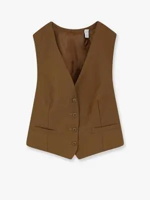 Burberry Burberry Warren Wool And Mohair Vest Multicolor