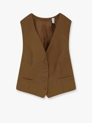 Burberry Burberry Warren Wool And Mohair Vest Multicolor