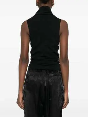 Rick Owens Sleeveless Draped Jersey Top