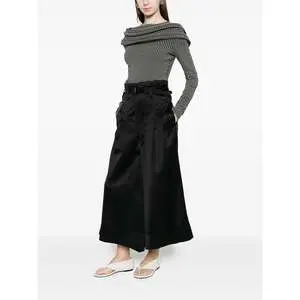 Junya Watanabe Long Sleeve Polka Dot Top With Ruffle Trim
