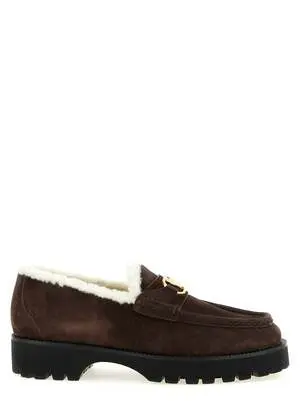 Valentino Garavani Vlogo Signature Loafers - Brown