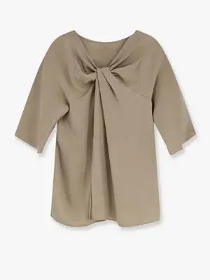 Max Mara Silk Top With Knot Detail