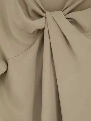 Max Mara Silk Top With Knot Detail