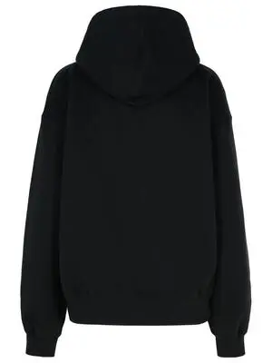 Off-White Cotton Sweatshirt With Contrast Star Logo