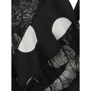 Junya Watanabe Polka Dot Print Lace Detail Dress