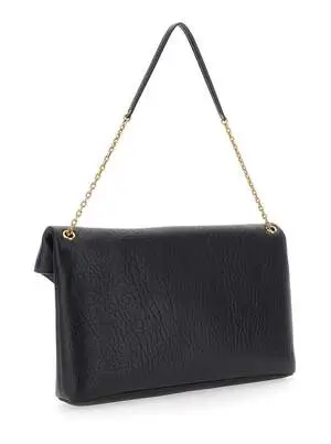 Saint Laurent Cassandre Plate Leather Pochette