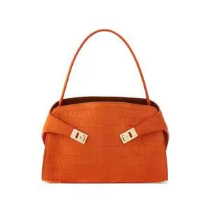 FERRAGAMO Soft Hug Shoulder Bag - Orange