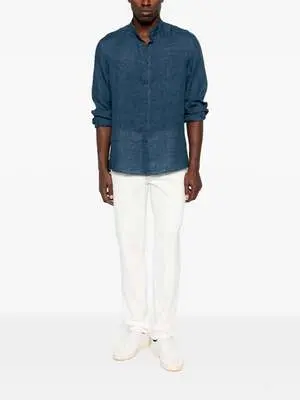 Brunello Cucinelli Mandarin Collar Shirt - Multicolor