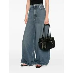 GANNI Top Handle Bag With Contrast Stitching