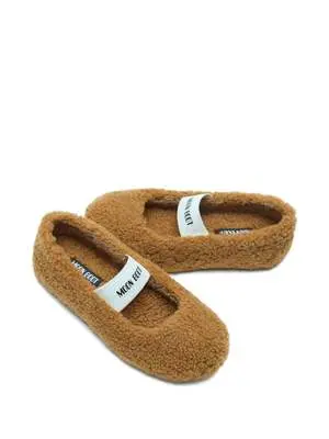 Moon Boot Shearling Ballet Flats