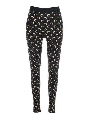 MARINE SERRE Moon Print Jersey Leggings - Multicolor