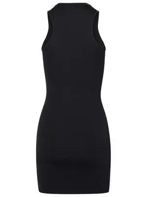 Off-White Polyamide Mini Dress - Black