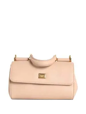 Dolce & Gabbana DOLCE & GABBANA My Sicily Leather Tote Bag With Flap Multicolor