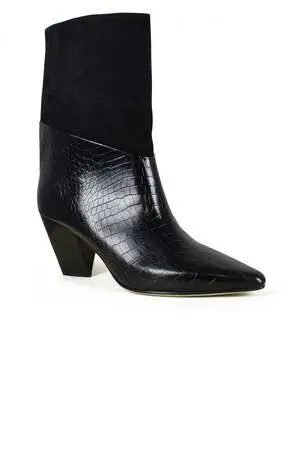 JIMMY CHOO Pointed Toe Cuban Heel Boots
