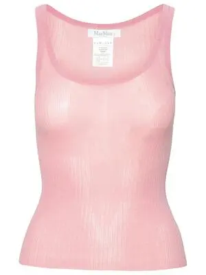 Max Mara Max Mara Bastia Silk Tank Top Pink