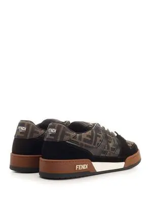 Fendi Match Sneaker In Ff Jacquard