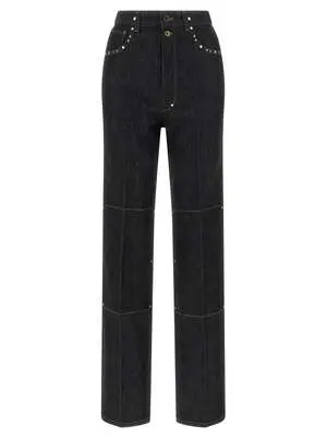 Lemaire Contrast Stitching Jeans For Women