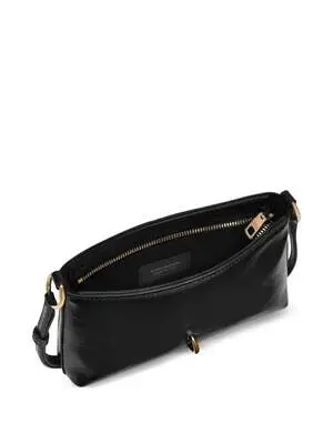 Dolce & Gabbana Leather Shoulder Bag With Metal Hardware - Black