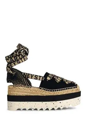 Stella McCartney Gaia Platform Espadrilles - Black