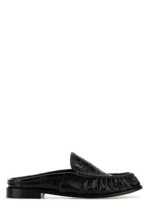 Saint Laurent Eel Leather Loafers