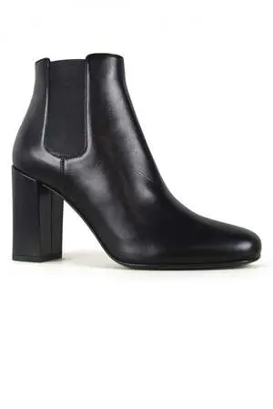Saint Laurent Leather Chelsea Babies 90 High Heel Boots