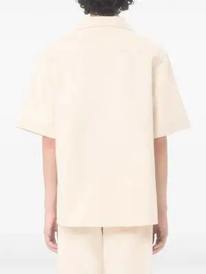 Valentino Garavani Denim Bowling Shirt With Vgold - Multicolor