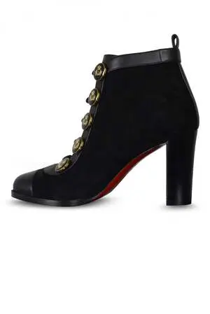 CHRISTIAN LOUBOUTIN Suede Lace-up Ankle Boots