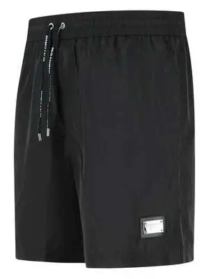 Dolce & Gabbana Elastic Waist Swim Shorts - Black