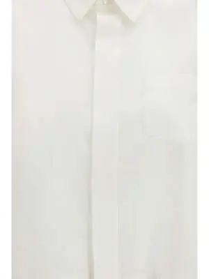 Sacai Cropped Cotton Shirt With Classic Collar