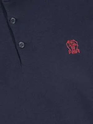 Brunello Cucinelli Logo Polo - Blue