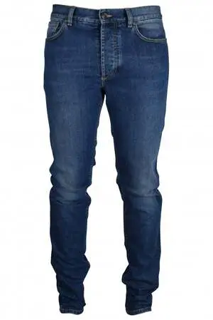Givenchy Slim Fit Cotton Jeans - Blue