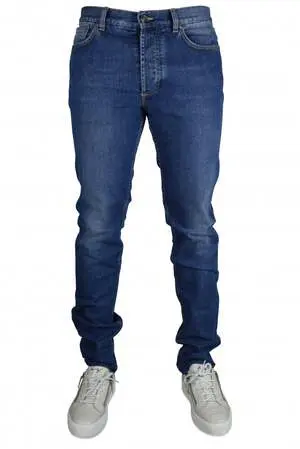 Givenchy Slim Fit Cotton Jeans - Blue