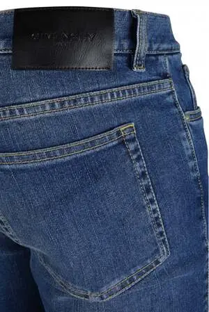 Givenchy Slim Fit Cotton Jeans - Blue