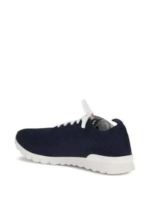 Kiton Knit Upper Lace-up Sneakers - Blue
