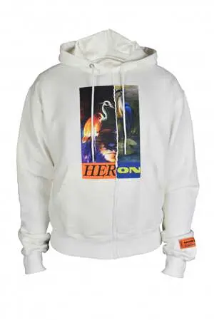 Heron Preston Graphic Print Cotton Hoodie