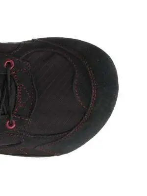 Bottega Veneta Orbit Flash Suede And Nylon Sneakers - Black
