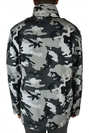 Off-White Camouflage Print Cotton Jacket