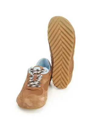 Bottega Veneta Orbit Flash Suede And Nylon Sneakers - Multicolor